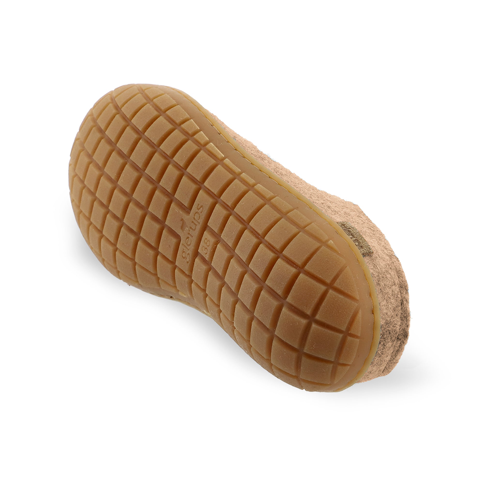 Slip-on with natural rubber sole - honey - Sand – glerups.com