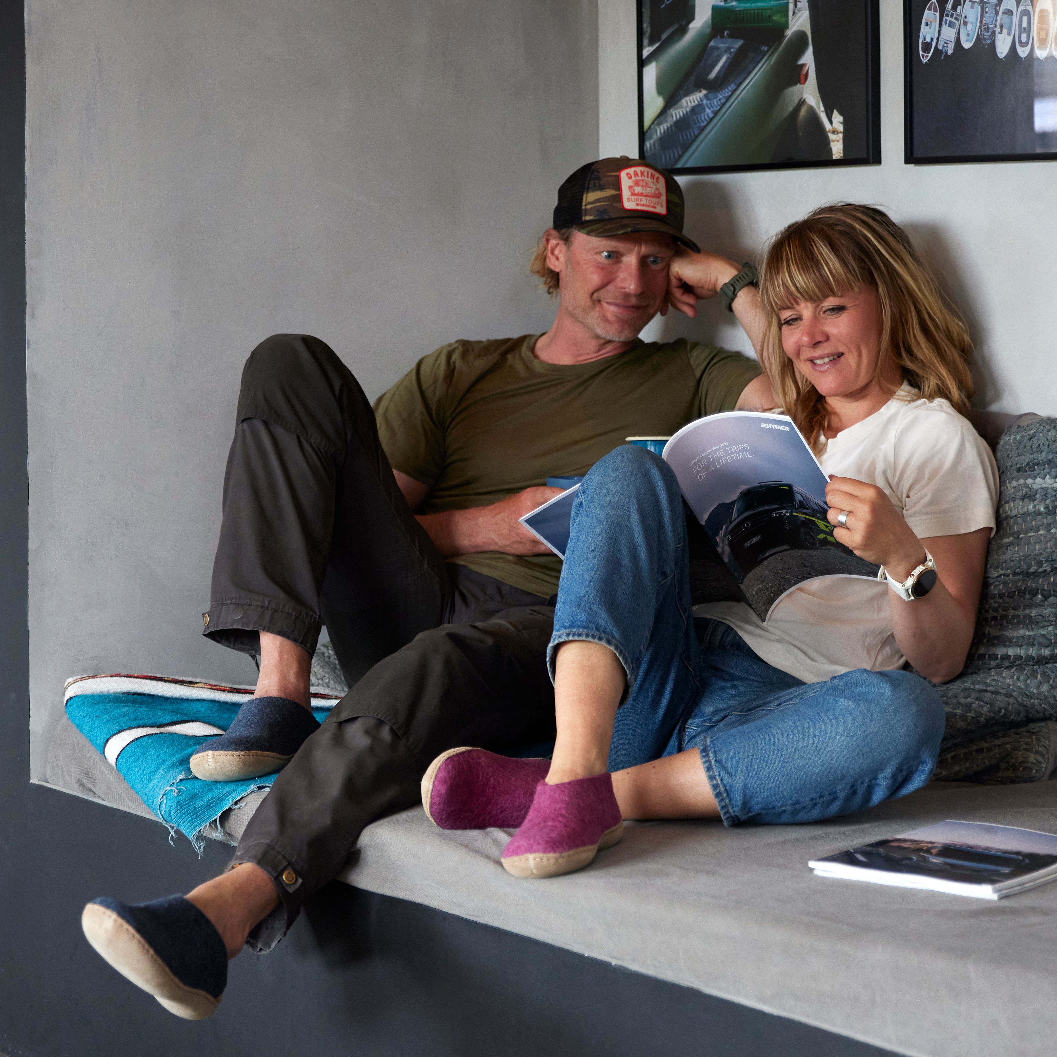 Shoe with leather sole - Cranberry – glerups.com