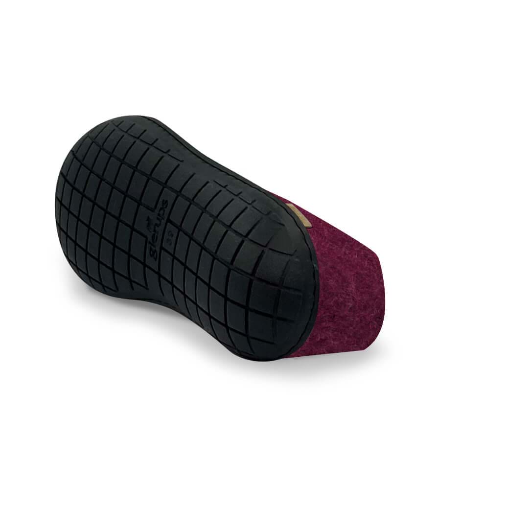 Shoe with natural rubber sole - black - Cranberry – glerups.com